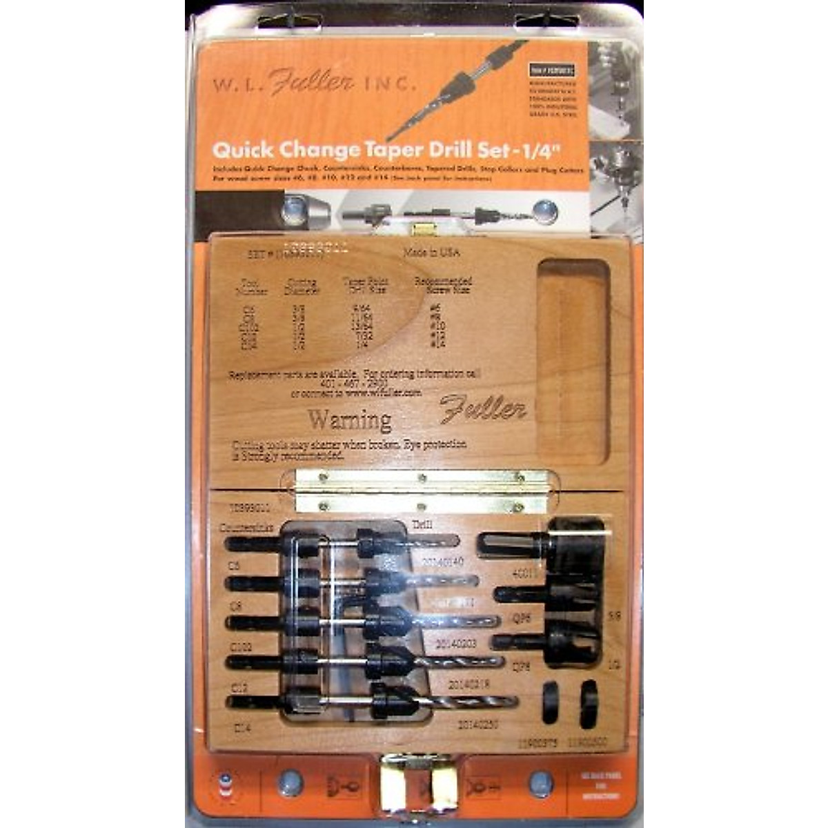 Big Horn 18939#11 5pc. Countersink Set W. L. Fuller 10393011C