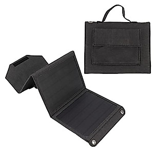 Kuuleyn Solar Panels, Solar Charger, Solar Battery Charger Solar Panel 18W 18V Monocrystalline USB DC Type C Output Power Supply Solar Panel for Charging