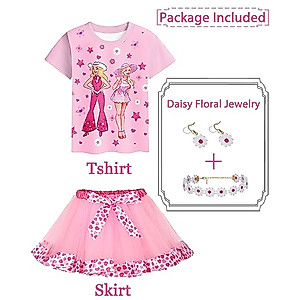 QUJQOM Costume Outfit Girls Kids Birthday Princess Tutu Dress with Necklace Earring QM032XL
