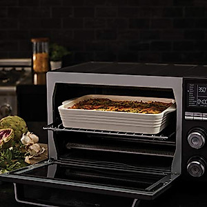 Calphalon Quartz Heat Countertop Toaster Oven, Stainless Steel, Extra-Large Capacity, Black, Dark Gray