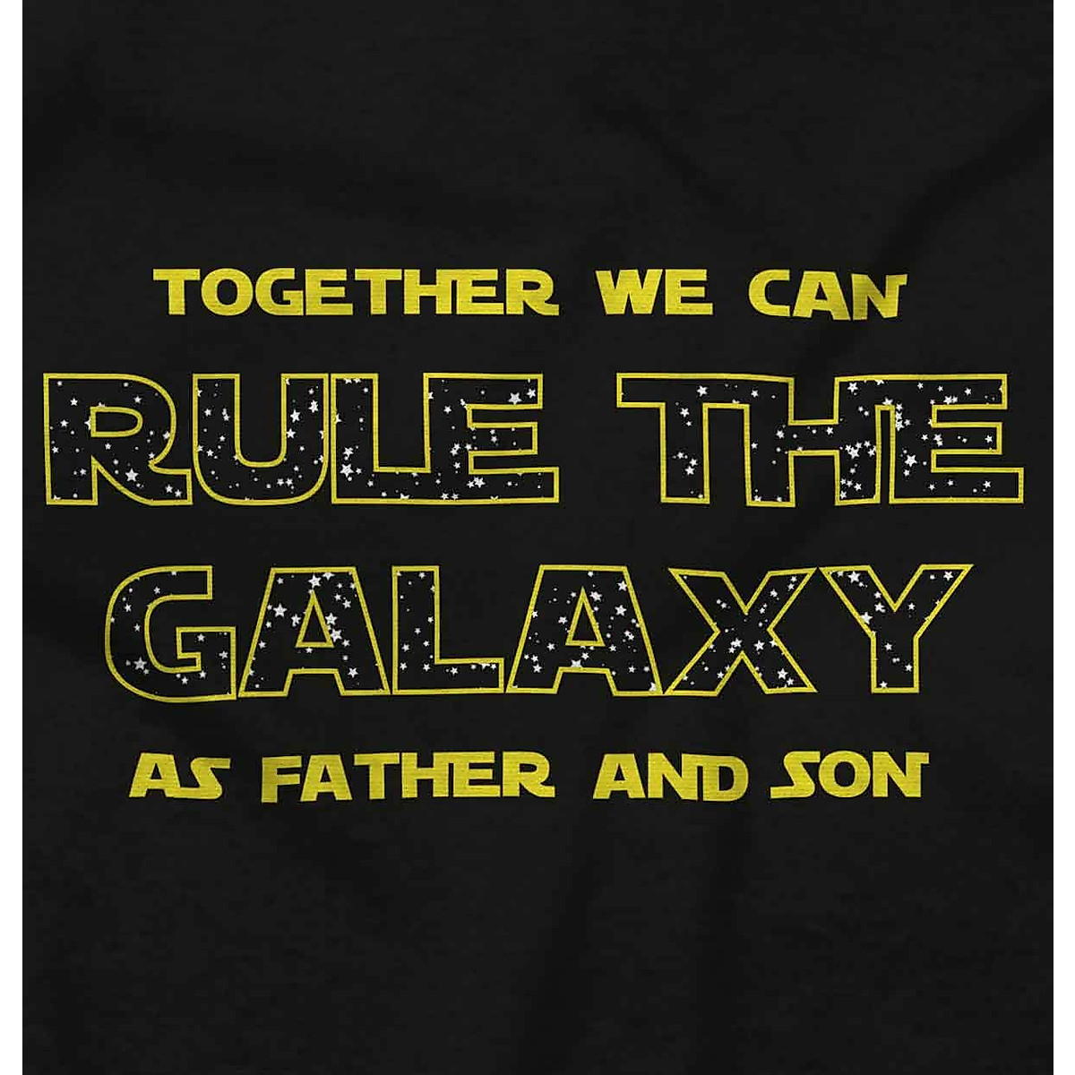 Brisco Brands Together We Rule Galaxy Father Son Baby Romper Boys or Girls
