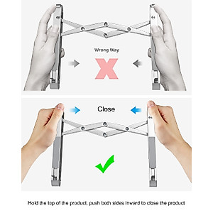 ElfAnt Laptop Stand Adjustable Portable Aluminum Compatible with Tablet Phone