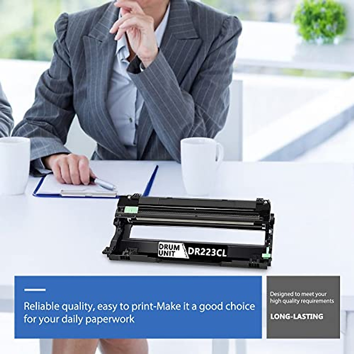 LOMENTICS High Yield DR223CL Drum Unit Compatible DR-223 Drum Replacement for Brother DR-223CL MFC-L3770CDW L3710CW L3750CDW L3730CDW HL-3210CW 3230CDW 3270CDW Printer (1 Pack, Black)