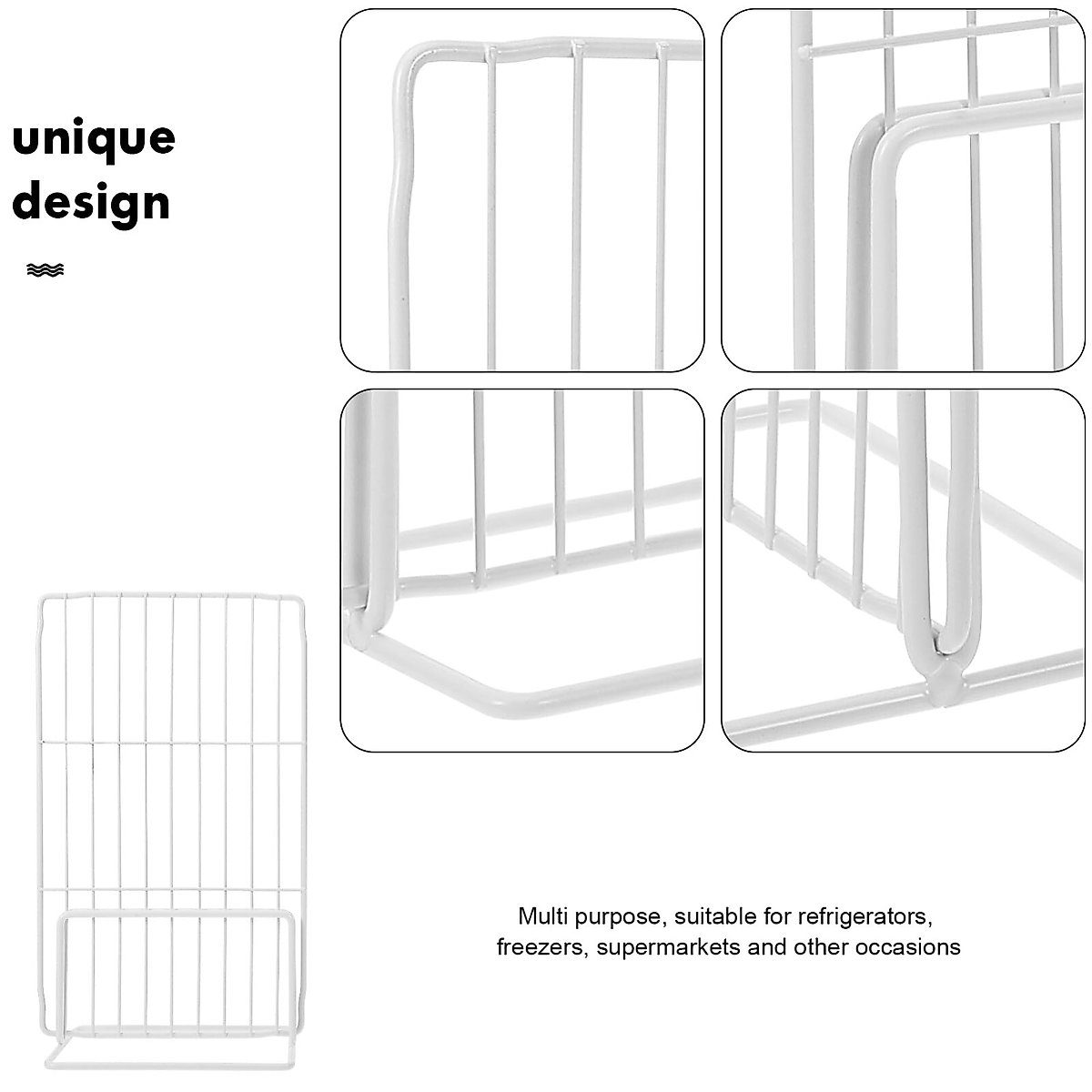 PRETYZOOM Refrigerator Divider Wire Dividers for Freezer Adjustable Mesh Dividers Shelf Freezer Space Separator Freezer Dividing Partition