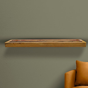 NEW AGE KRAFTZ Towel Racks, Wall Mounted, Metal Towel Holders with Wooden Shelf for Small Bathroom in Rv, Camper, Rolled Bath and Hand Towels Holder Storage and Organization Decor