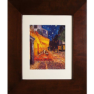 Fox Hollow Furnishings 14x18 Concealed Medicine Cabinet (Large), a Recessed Mirrorless Medicine Cabinet with a Picture Frame Door (Espresso)