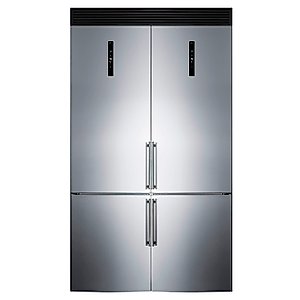 Summit Appliance FFBF181ES2KIT48 48" Wide Bottom Freezer Refrigerator Set; 23.4 cu.ft; Grill Included; Adjustable Glass Shelves; No-frost Operation; Child Lockation; Child Lock