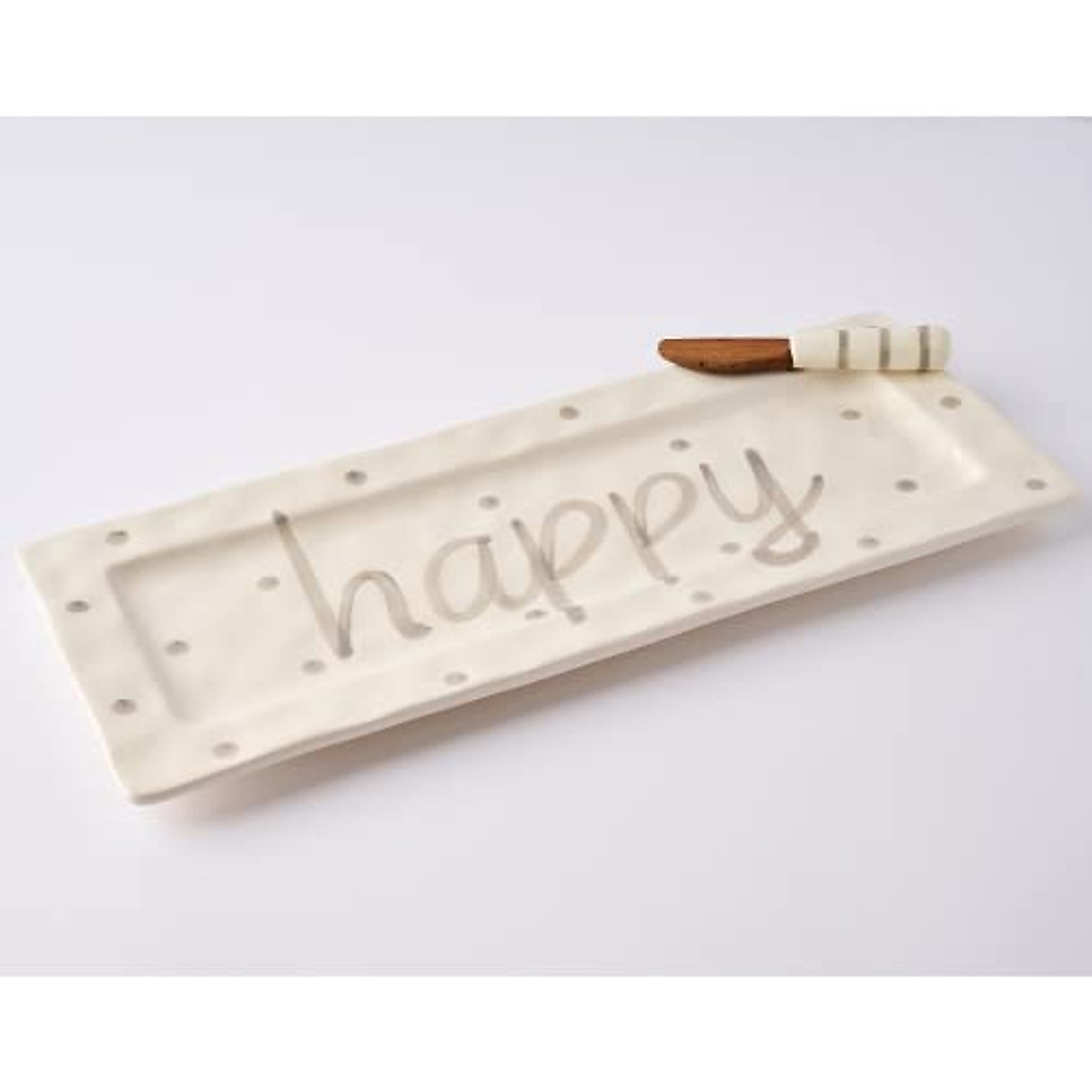 Mud Pie Happy Hostess Platter, 2 Piece Set