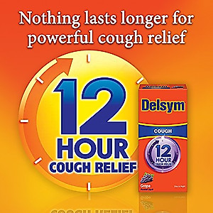 Delsym Adult 12 Hr Cough Relief Liquid, Grape, 5oz