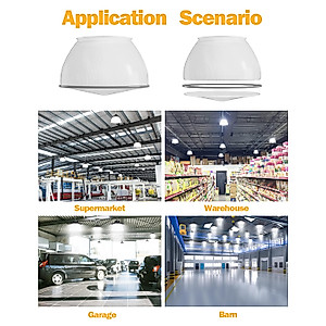 JC-LGL 90 Degree PC Reflector UFO LED High Bay Light 150W