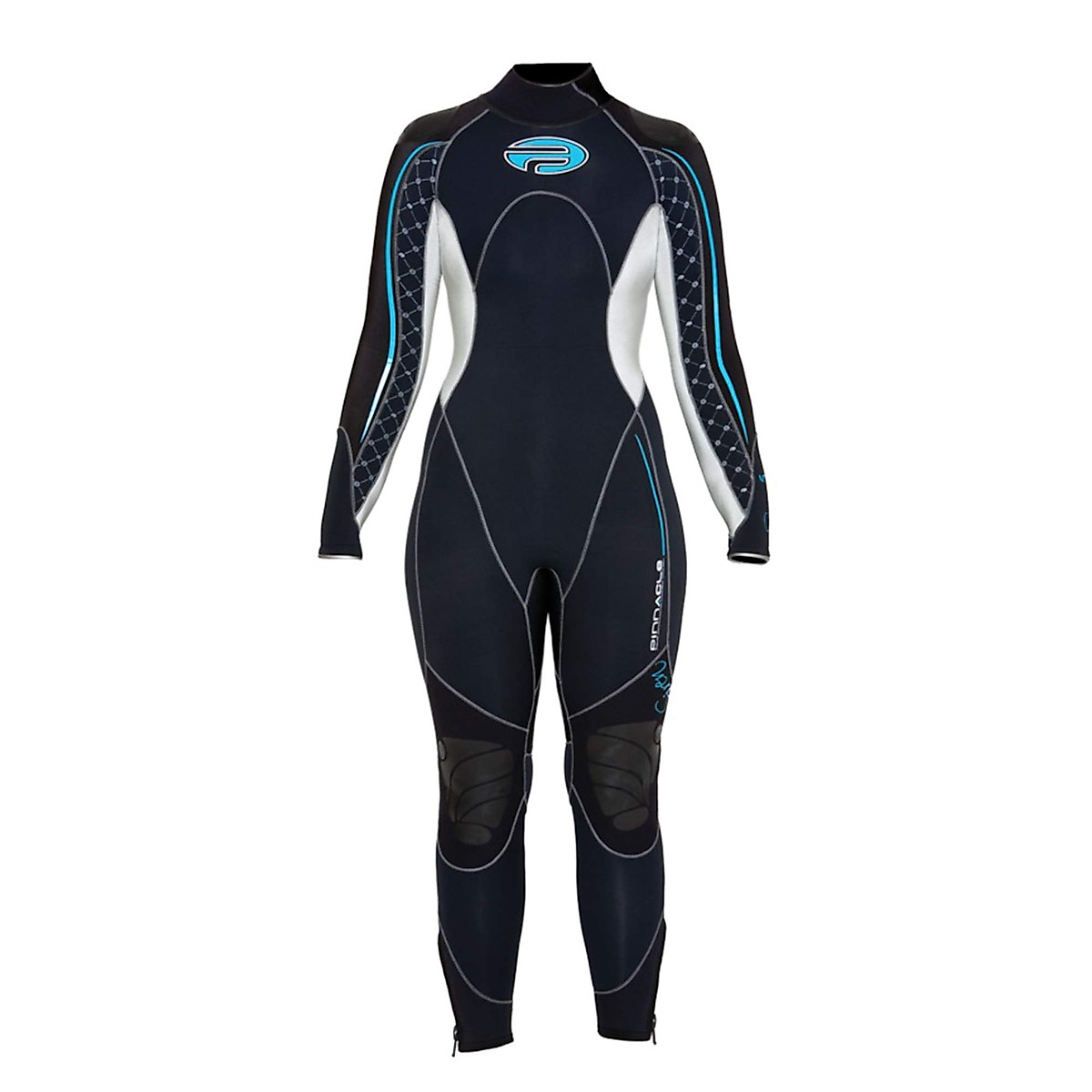 Pinnacle Siren 3mm Full Scuba Diving Wetsuit Women's Black Merino