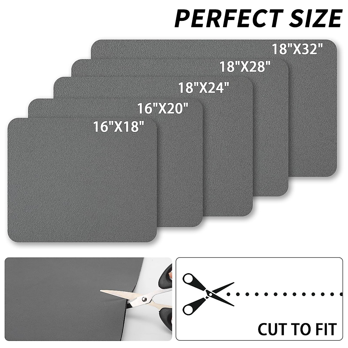 HotLive Dish Drying Mat for Kitchen Counter, Heat Resistant Drainer Mats with Non-slip Rubber Backed, Hide Stain Kitchen Super Absorbent Draining Mat, Easy to Clean Dish Rack Pad, Dark Grey 18"x24"