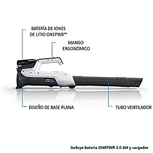 Hoover Blower ONEPWR Cordless Hard Surface Sweeper, Lightweight, Battery Powered, Handheld, BH57225, White