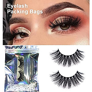 100pcs Holographic Bags Foil Pouch Bag with Zip Lock Resealable Packaging Supplies Decorative Ziplock Bag for Jewelry Lip Gloss Cookie Shipping (Holographic, 3.54"Wx6.30"L)