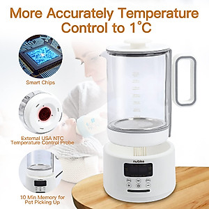 Instant Water Warmer, 8-in-1 Baby Bottle Warmer, Water Dispenser, Baby Formula Maker, Electric Kettle 1.5-Liter, Breastmilk Defroster, with Nightlight