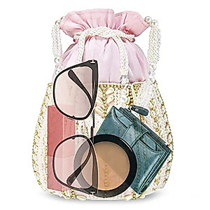 Aheli Potli Bags for Women Evening Bag Clutch Ethnic Bride Purse with Drawstring (P47PK)