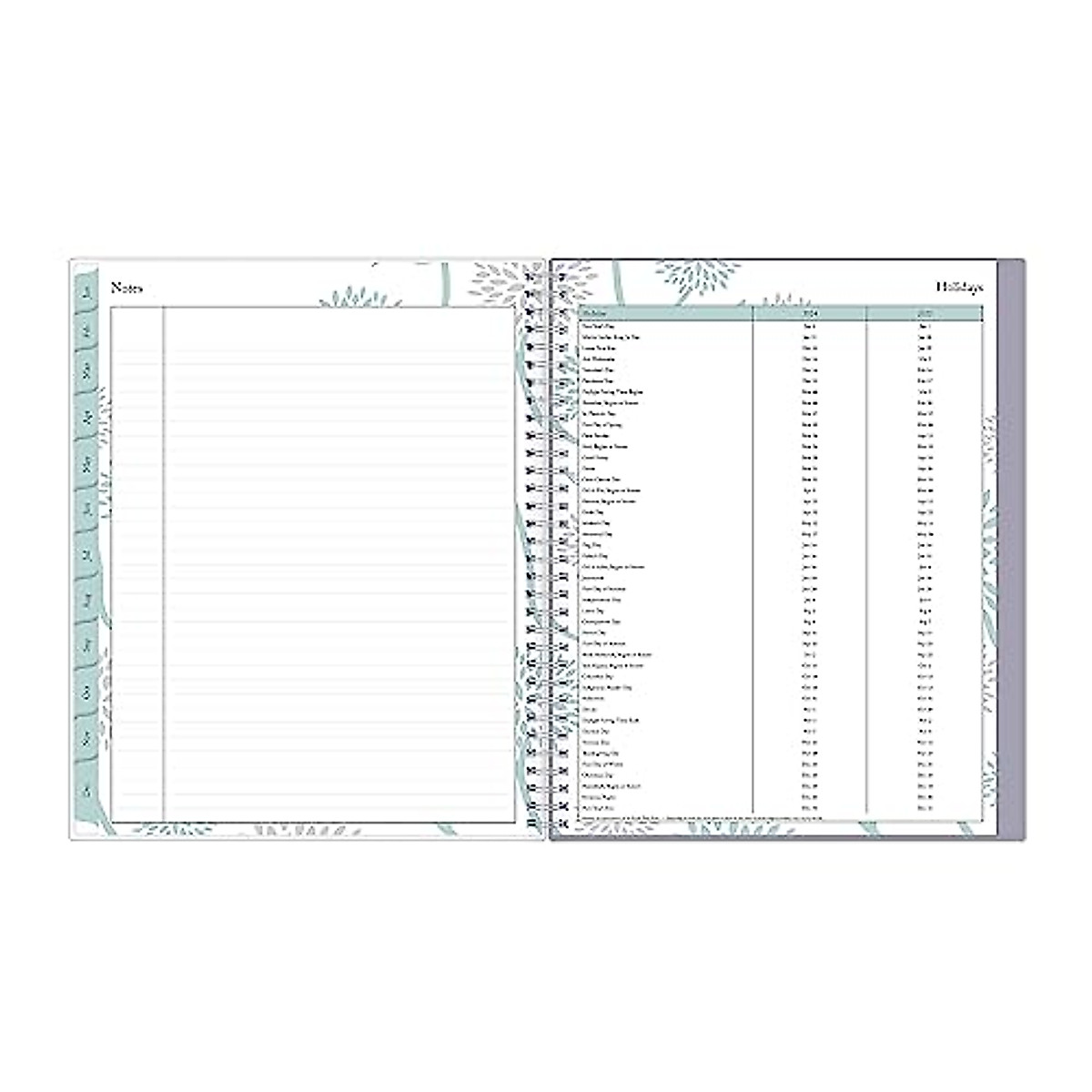 Blue Sky 2024 Weekly and Monthly Planner, January - December, 8.5" x 11", Frosted Cover, Wirebound, Rue Du Flore (101602-24)