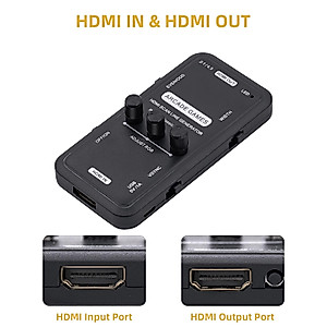 Gam3Gear HDMI Scanline Generator Portable Audio Video Output HDMI Image Scan Line Generator Function Board for All Retro Games/Gamers/Mame/Arcade Game/Emulator