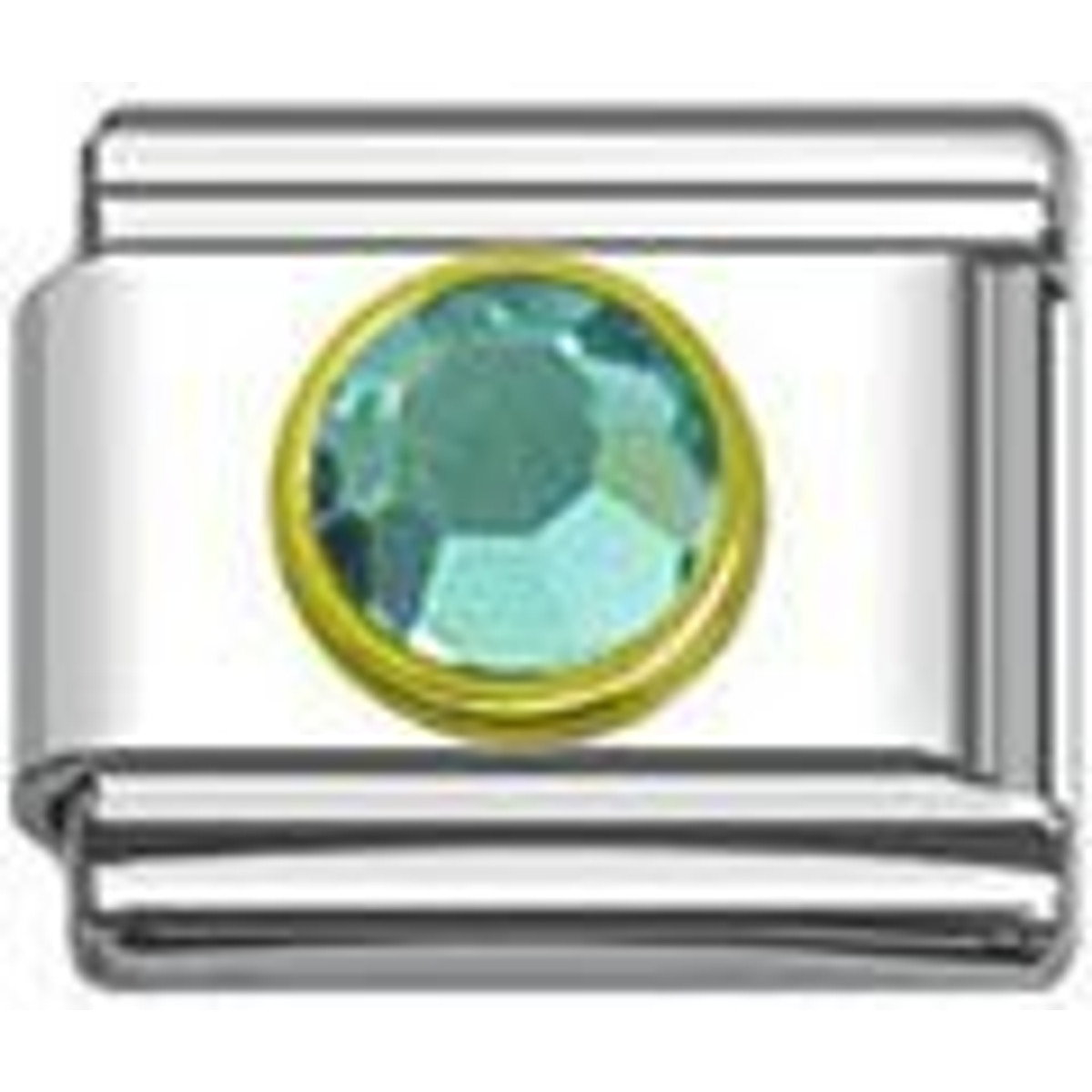 Sexy Sparkles Rhinestone Italian Charm Bracelet 9mm Link Choose Your Birthstone From Menu