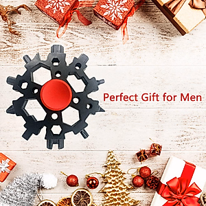 Snowflakes Multi Tool 23-in-1 Fmelut Home Gadgets for Hiking,Camping, Outdoor Gifts for Men, Women, Christmas Fidget Home Improvement Travel Tool Kit