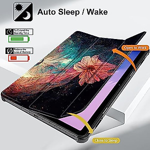 MEEgoodo Case for Amazon Fire Max 11 Cover 2023 (Only Compatible with 13th Generation Tablet), Tablet Cases with Folding Stand + Automatic Sleep/Wake + Hard Back Shell + Microfiber, Beautiful Galaxy