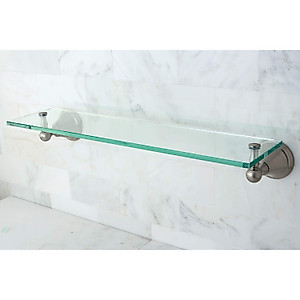 Kingston Brass BA2979SN Governor Glass Shelf, 20-3/4" Length, Brushed Nickel