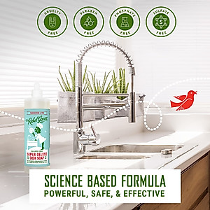 Rebel Green Super Deluxe Frankincense and Pine Scent Dish Soap, Sulfate Free, 16 Ounce (Pack of 4)