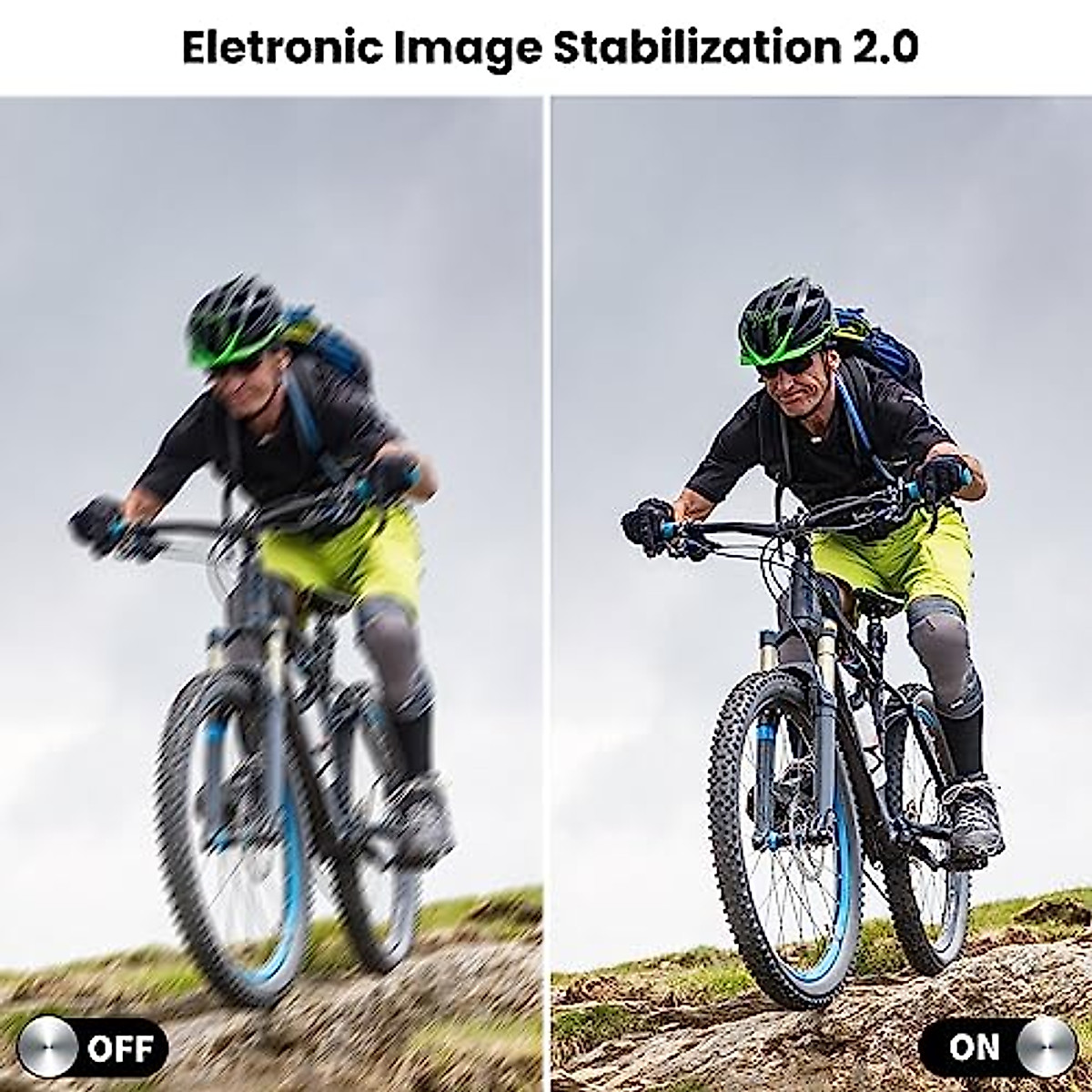 SJCAM Upgraded SJ4000 Action Camera 4K Ultra HD Dual Screen Underwater Camera 98FT Waterproof, 170° Wide Angle, Stabilization, 5X Zoom, WiFi Camera with Extra Battery, SD Card, Helmet Accessories Kit