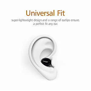 FOCUSPOWER F10 Mini Bluetooth Earbud Smallest Wireless Invisible Headphone with 6 Hour Playtime Car Headset with Mic for iPhone and Android Smart Phones(One Pcs)