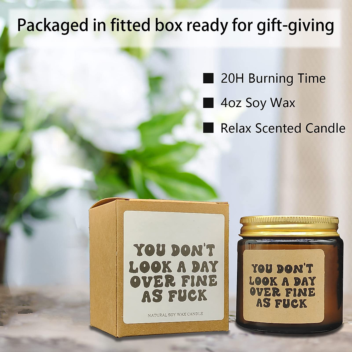 Birthday Gifts for Women Men, Funny Unique Birthday Candles Gifts for Mom Best Friend Boyfriend Girlfriend Husband Wife BFF Sister 30th 40th 50th, Bday Gift for Her Him - Lavender Scented Soy Candles