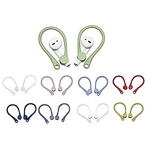 Zotech 9 Pair Anti Slip Ear Hooks Compatible with AirPods 1, 2 and Pro (Color Pack)