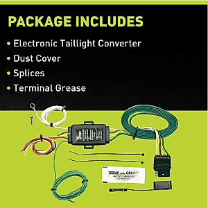 Hopkins 48925 Tail Light Converter with 4 Wire Flat Extension