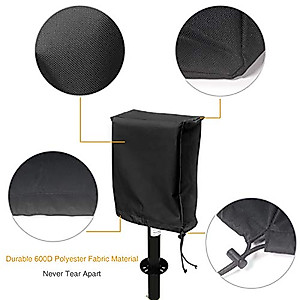 Electric Trailer Jack Cover,NORSMIC Camper Accessories for Travel Trailers,RV Jack Cover,Tongue Jack Cover for RV/Trailer/Camper Trailer Jack,600D Polyester Fabric,Universal Size 13.6''×10.2''×5.1''