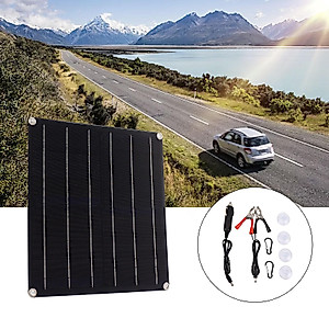 Portable Solar Panels, Solar Panel Monocrystalline Silicon Safe 10A High Efficiency Multi Functional with Controller for Outdoor