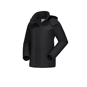 CAMEL CROWN Women's Ski Jacket Winter Snow Coat Warm Fleece Mountain Waterproof Female Jacket