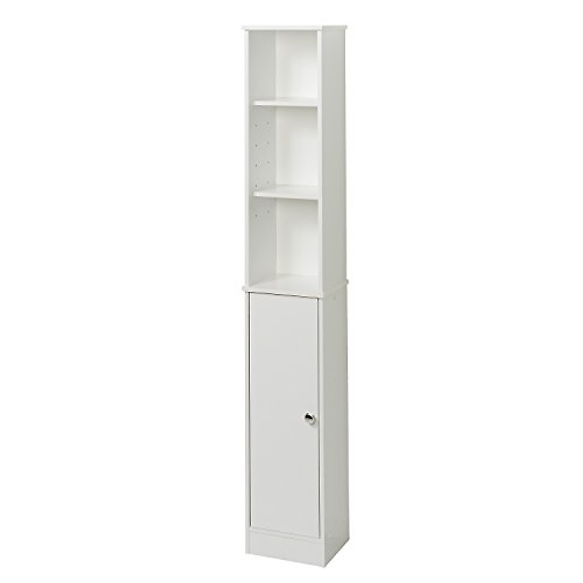 Zenna Home Linen Tower, 5-Tier, Bathroom Storage, White Spacesaver