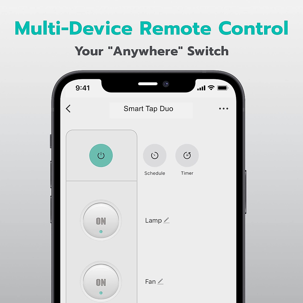 KMC Smart Plug Duo, 2-Outlet Wi-Fi Smart Plug, 2-Pack, Multi Plug Adapter, Independently Controlled Smart Outlets, Works with Alexa & Google Assistant, No Hub Required