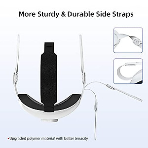Head Strap Compatible with Oculus Quest 2,Meta Quest 2 Accessories Adjustable Elite Strap Replacement for Enhanced Comfort Support and Gaming Immersion in VR (Comfort Head Strap only)