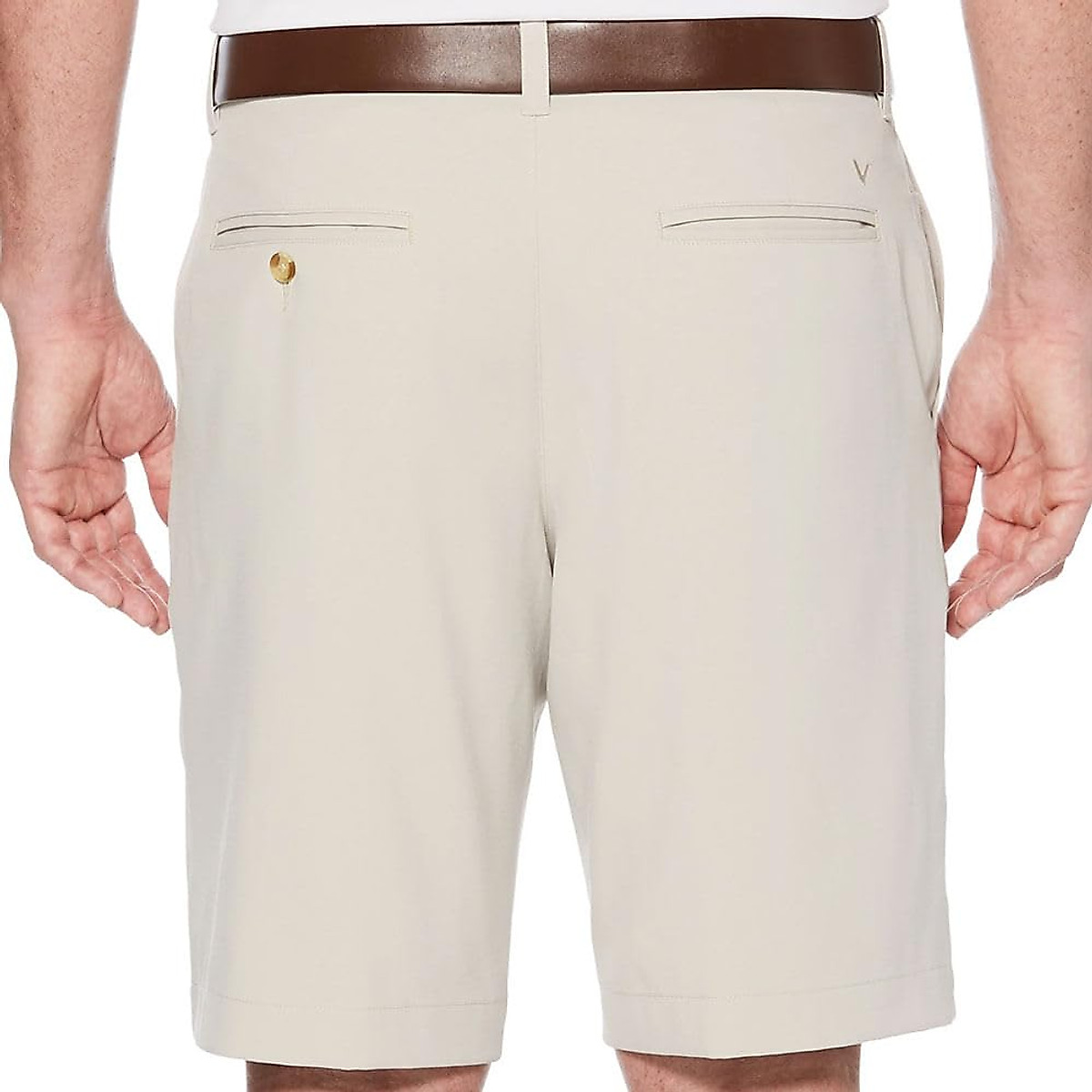 Opti-Stretch Solid Short With Active Waistband, Silver Lining, 50 Big