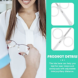 Scicalife 3pcs Confirmation Flipper Set Glass ±25° ±0. 5° ±100° Plastic Optometry Trial Lens for Ophthalmic Lens Tool Pinhole Glasses