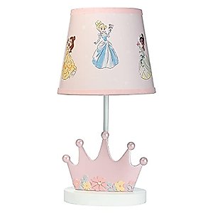 Disney Princesses Lamp,Resin with Shade & Bulb
