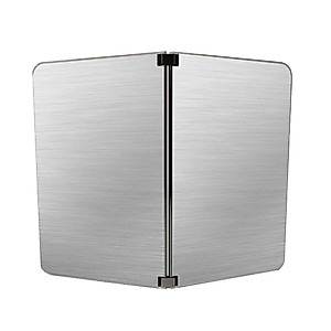 MightySkins Skin for Microsoft Surface Duo - Cold Steel | Protective, Durable, and Unique Vinyl Decal wrap cover | Easy to Apply, Remove, and Change Styles | Made in The USA