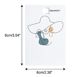 Anwyll Earring Cards,Earring Display Cards,100 Pcs White Earring Holder Cards, High End Jewelry Display Cards 3.5×2.4 Inch for Business Selling, Jewelry Packaging Display, Hanging Earring, DIY Crafts