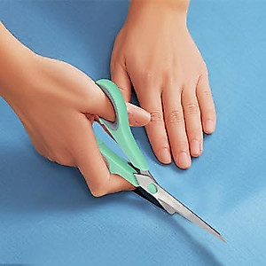 Scissors, Rkqoa 8" Scissors All Purpose 6 Pack - Comfort-Grip Sharp Scissors for Office School Sewing Fabric Craft Desk Supplies, Classroom Must have, Teacher/Class Scissors, Right/Left Handles