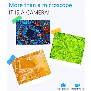 Wireless Digital Microscope Handheld USB HD Inspection Camera 50x-1000x Magnification with Stand Compatible with iPhone, iPad, Samsung Galaxy, Android, Mac, Windows Computer (Silver)