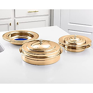 Steadfast Selections - (Cup Tray) Premium Gold Communion Trays for Churches | Communion Set | Communion Plates for Church | Communion Tray Set | Communion Supplies | Church Communion Ware