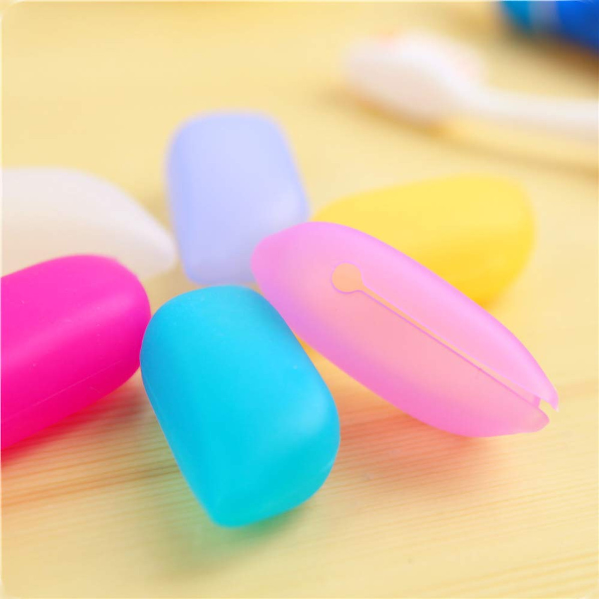 3 Pcs Toothbrush Covers, Silicone Toothbrush Cover Cases, Toothbrush Head Case Holder Protectors
