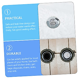 10 Pcs Washbasin Stopper Washbasin Plug Rubber Sink Plug Bathtub Stoppers Sink Stopper with Ring Drain Stopper Basin Plug with Ring Kitchen Sink Stopper Rubber Tub Plug Bath Plugs