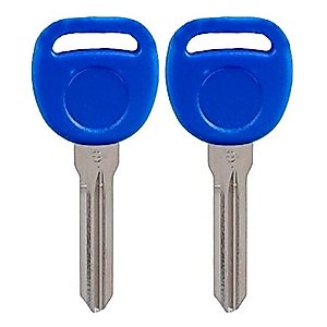 2x New Transponder Ignition Key B111-PT Compatible With & Fits For Chevy GMC Buick Saturn Pontiac H2