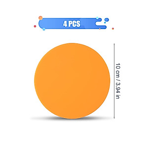 LUTER 4pcs Silicone Jar Opener Gripper Pads, Round Bottle Openers Multi-function Silicone Jar Lid Opener Kitchen Coasters for Elders Kids Weak Hands Arthritic Hands